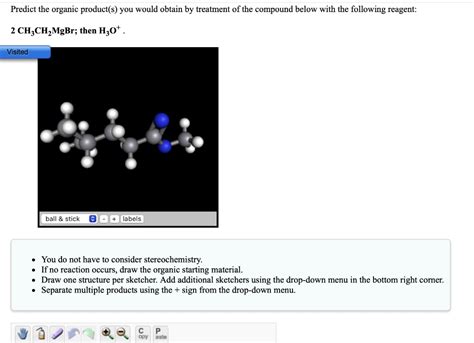 Solved Predict The Organic Products You Would Obtain By Treatment Of