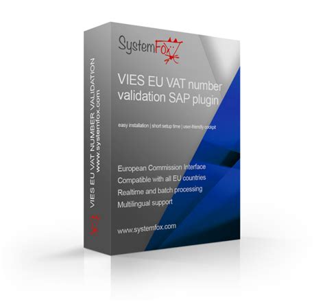 Vies Eu Vat Number Validation Systemfox Consulting