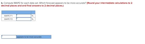 Solved Two Different Forecasting Techniques F1 And F2 Were