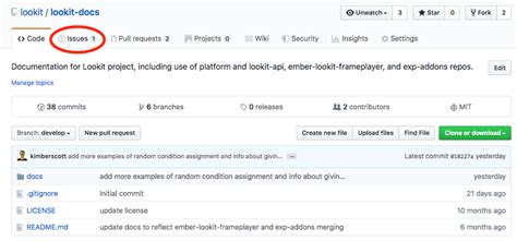 Using Github Issues CHS Lookit Documentation
