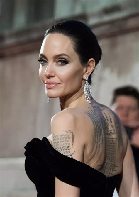Special Meaning Behind Angelina Jolies Tattoo After She Debuts New