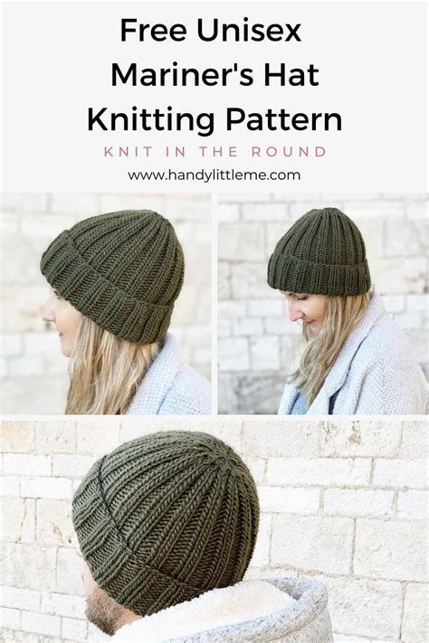 Ribbed Beanie Knitting Pattern Unisex Mariner S Hat Artofit