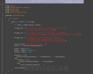Arrays VisualStudio C Mostrar Numero Cardinal A Ordinal Tutorias Co