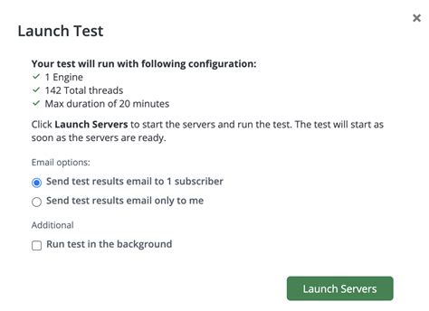 Running A Performance Test