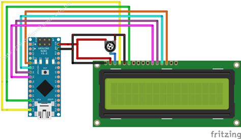 interfacing lcd with arduino nano board