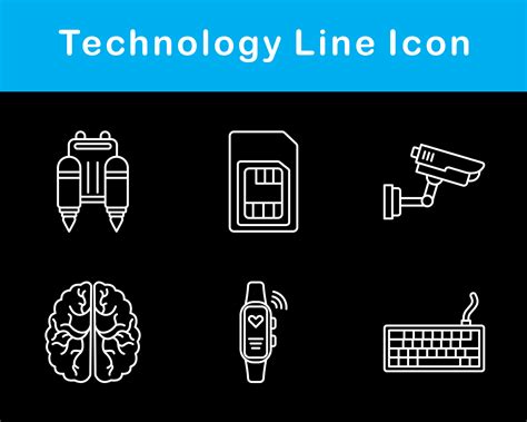 Technology Vector Icon Set 20651462 Vector Art At Vecteezy