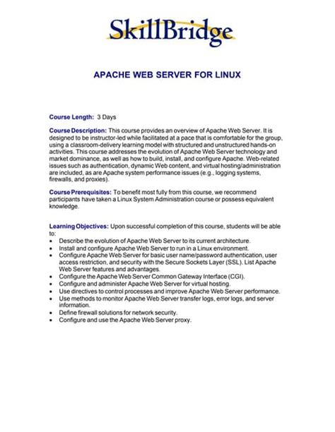 Apache Web Server Architecture Ppt