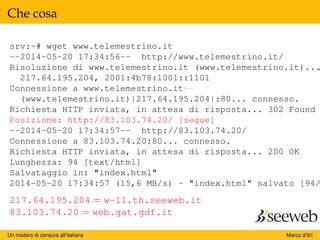 Un Mistero Di Censura All Italiana PPT