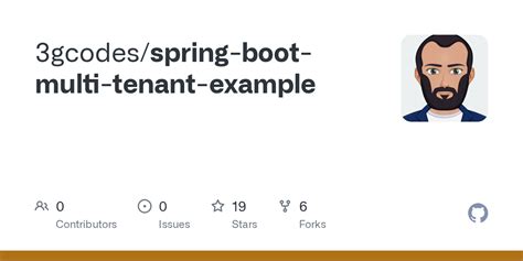 Github 3gcodesspring Boot Multi Tenant Example