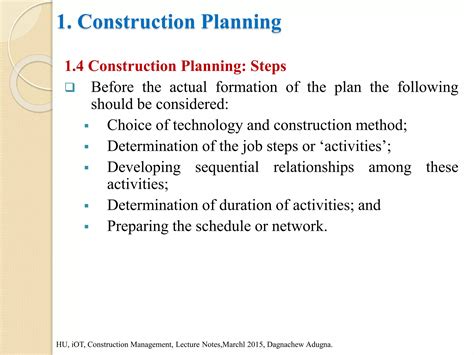 Chapter 3 Construction Planning And Scheduling Lect 3ppt