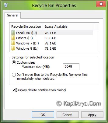 FIX No Delete Confirmation Dialog In Windows