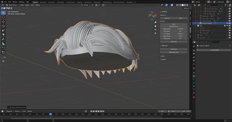 Bezier Curves Boolean Difference Merging Objects Even With Correct Normals Blender Stack