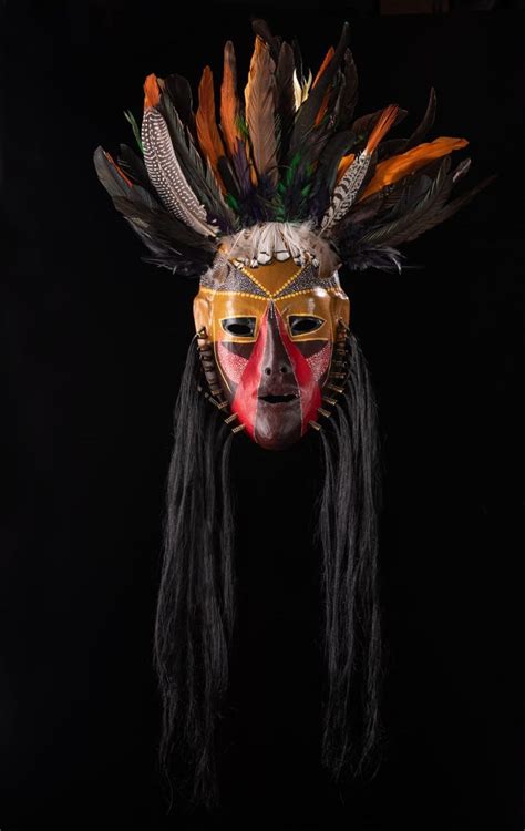 Shaman mask decorated