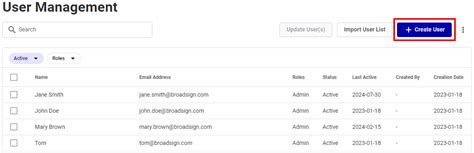 Create A New User