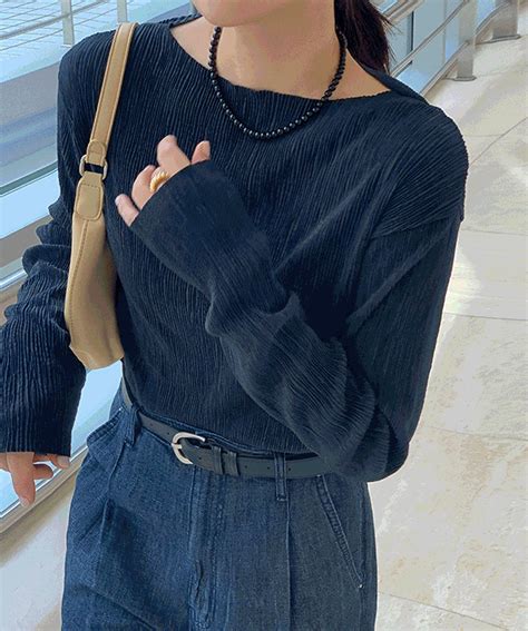 르티아 플리츠 블라우스 벨벳 버전 추가 2version