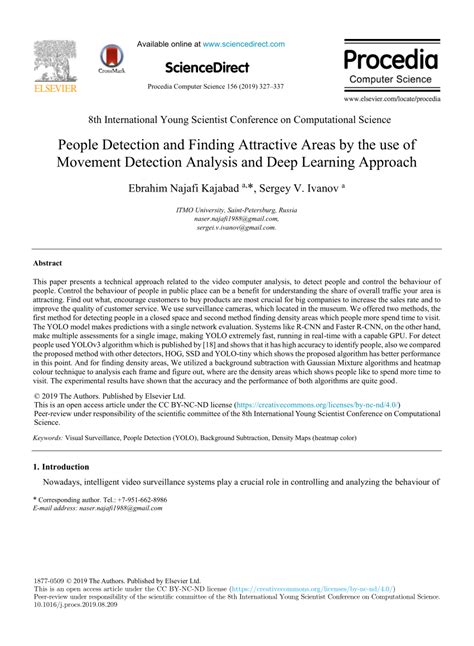 Pdf People Detection And Finding Attractive Areas By The Use Of