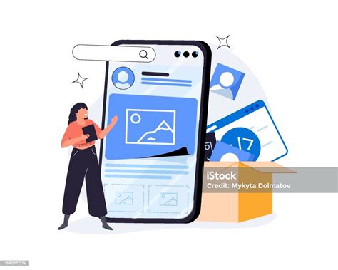 응용 프로그램 서비스 추상 개념 벡터 그림 집합입니다 Saas 기술 패키지 소프트웨어 분산 앱 Saas에 대한 스톡 벡터 아트