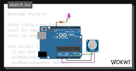 Penerapan Fuzzy Analog Wokwi Esp32 Stm32 Arduino Simulator