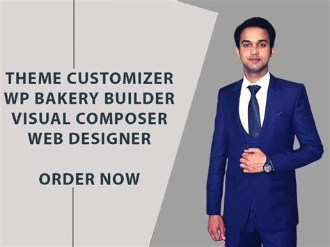 a theme customizer wp bakery builder visual composer web designer