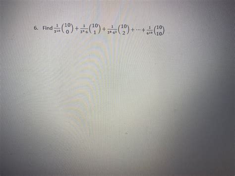 Solved 6 Find Find 9 19 5 9 19 Chegg Com