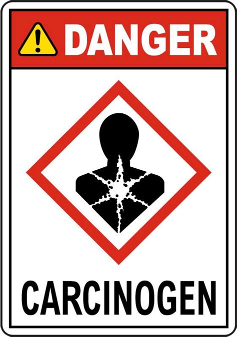 Danger Carcinogen Ghs Sign Save 10 Instantly Signs Labels Vinyl