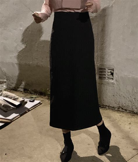 파인땡큐 온더스트라이프스커트 2color