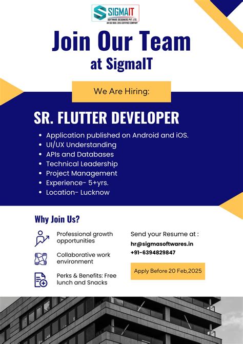 🚀 Crafting Seamless Experiences One Flutter Widget At A Time 🏆📱 Seniorflutterdeveloper
