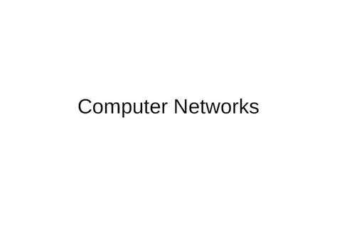 PPT Computer Networks Generic Types Of Computer Networks Depending On The Number Of Nodes And