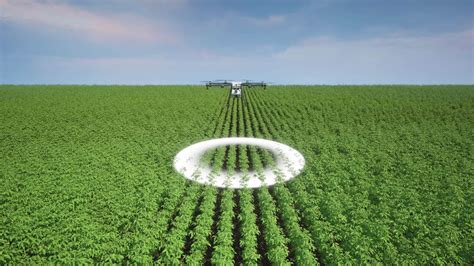Agriculture Drone Using Lidar Scanning To Spray Fertilizer On The Tomato Fields Innovation Of