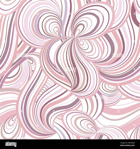 Abstract Wave Line And Loops Seamless Pattern Grid Swirl Wavy Ornamental Background Chaotic