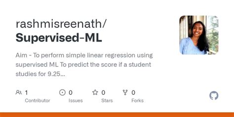 Rashmi S On Linkedin Github Rashmisreenathsupervised Ml Aim To Perform Simple Linear