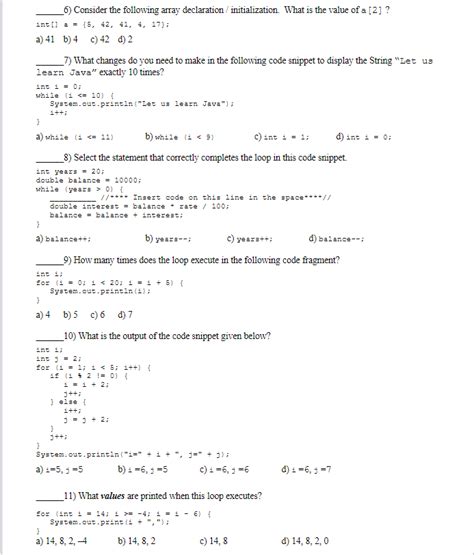 Solved Consider The Following Array Declaration