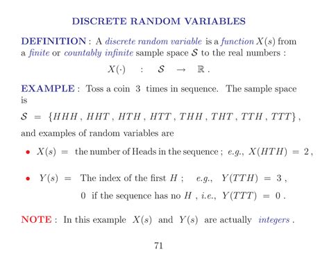 Chapter Discrete Random Variables DISCRETE RANDOM VARIABLES DEFINITION Adiscrete Random