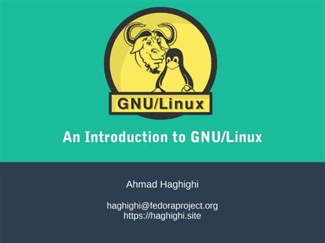 An Introduction To Gnulinux Odp