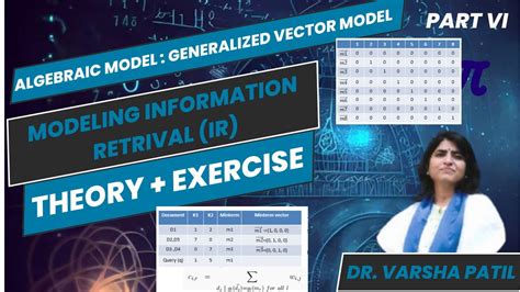 Algebraic Model Generalized Vector Model Modeling Information
