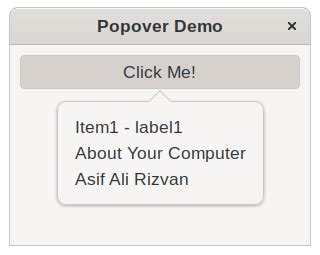 Python X Toggle Button With Popover Menu Toggle Button Remains Active When Menu Item Is