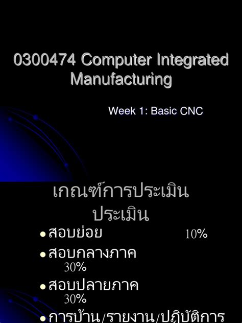 Wk1 - Introduction To CNC | PDF | Numerical Control | Machines