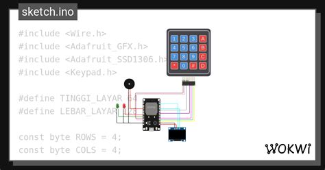 Smart Lock OLED Ino Wokwi ESP32 STM32 Arduino Simulator
