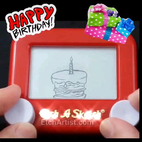 Happy Birthday On An Etch A Sketch Oc R Etchasketch
