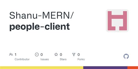 GitHub Shanu MERN People Client
