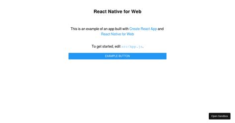 React Native Codesandbox