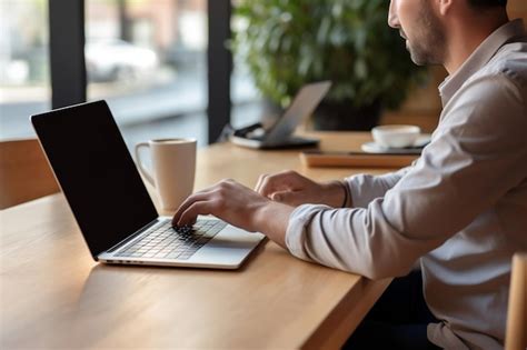 Premium Ai Image Portraying A Person39s Laptop Session Generative Ai