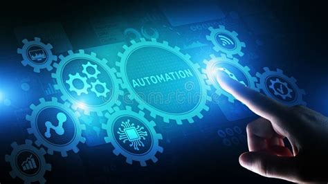 Automation Work Flow Business Process Optimisation Smart Industry Modern Manufacturing Concept