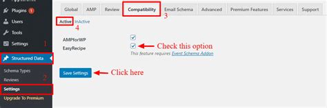 how to use easy recipe plugin in recipe schema schema and structured