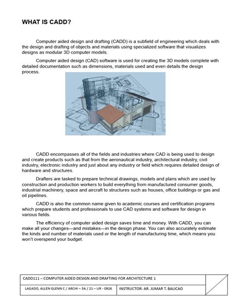 What Is Cadd Pdf Computer Aided Design Technical Drawing