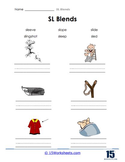 Sl Blends Worksheets 15