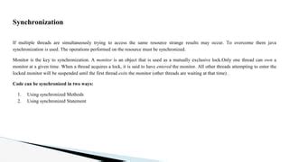 Threads In Java PPT