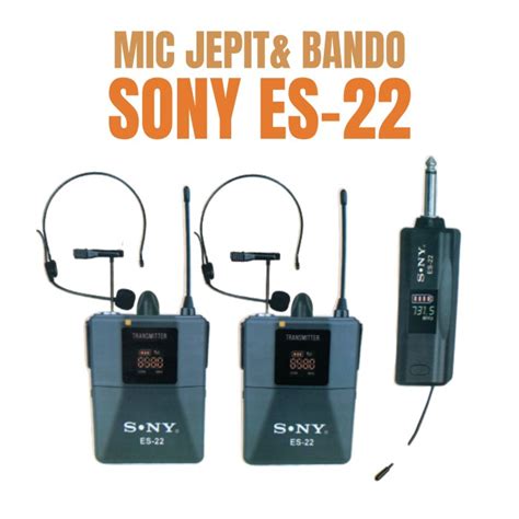 Jual Mic Wireless Clip On Ve Sony Ex Sn 22 Microphone Bando Mic Jepit