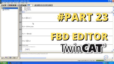 Twincat Part 23 Function Block Diagram Fbd Editor Youtube