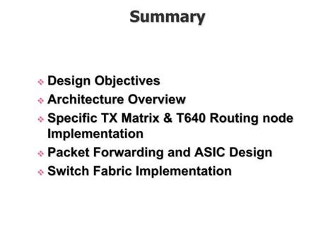 Juniper Networks Router Architecture Pptx